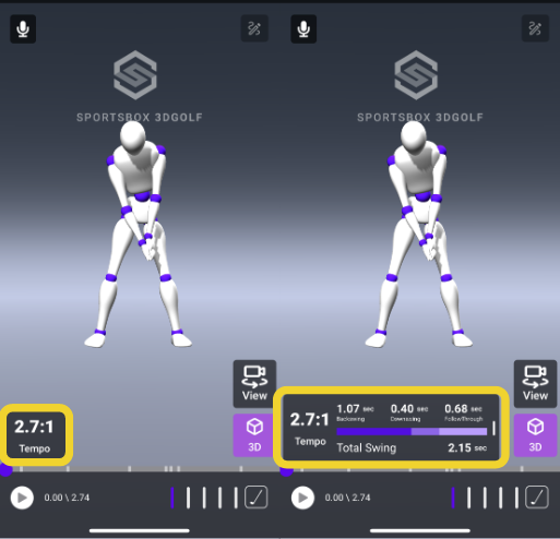 What does TEMPO mean in the Sportsbox 3DGolf app? What does TEMPO mean in the Sportsbox 3DGolf app?
